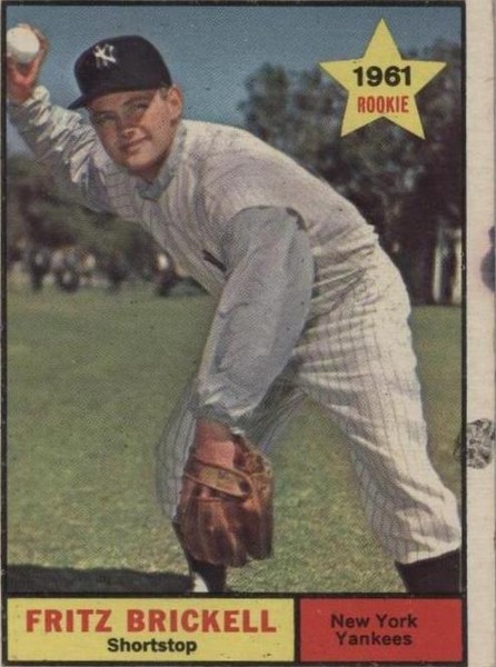 1961 Topps - #333 Fritz Brickell (RC) for sale online | eBay