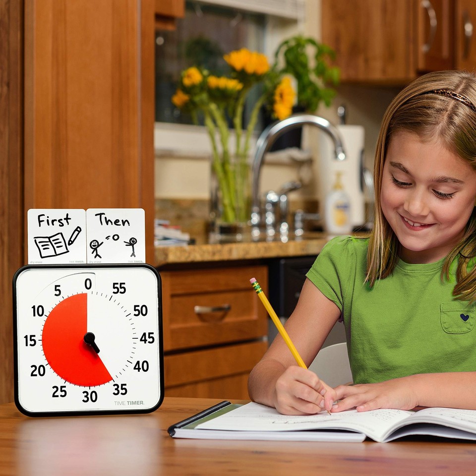 TIME TIMER 8 inch Visual Timer - 60 Minute Desk Countdown Clock with ...