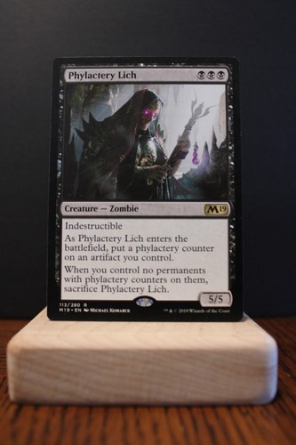 Phylactery Lich Rare NM Core Set 2019 M19 MTG Magic The Gathering Card ...