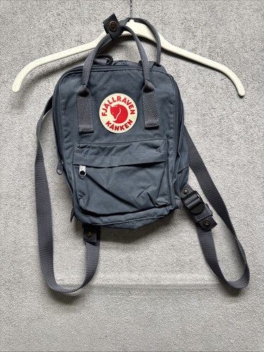 Fjallraven Kanken Mini Gray Backpack Preppy Swedish School Bag Outdoor ...
