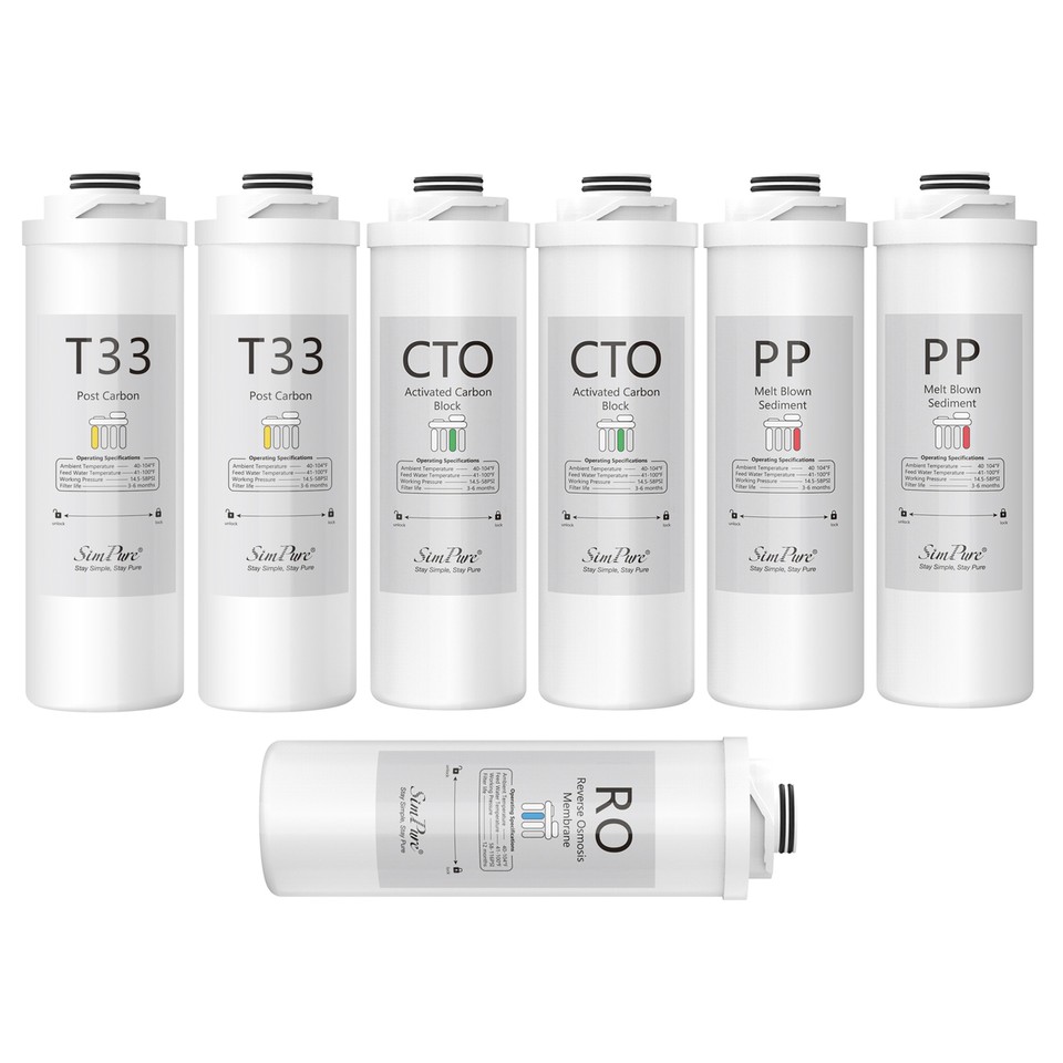 WP2-400 GPD 8 Stage Reverse Osmosis Tankless RO Water System Extra 7 ...