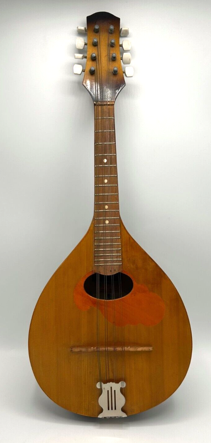 Vintage Russian Mandolin 8 String Sunburst Back with Design 24" | eBay