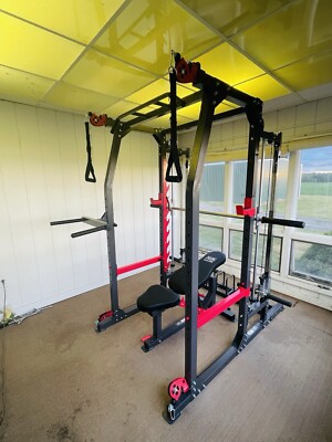 Marcy 3 in 1 Smith Machine Home Gym System With Weights Total (100kg ...