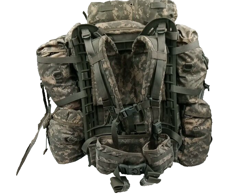 Rucksack Field Pack Set MOLLE II Large 4 sustainment pouch 2 waist bag ...