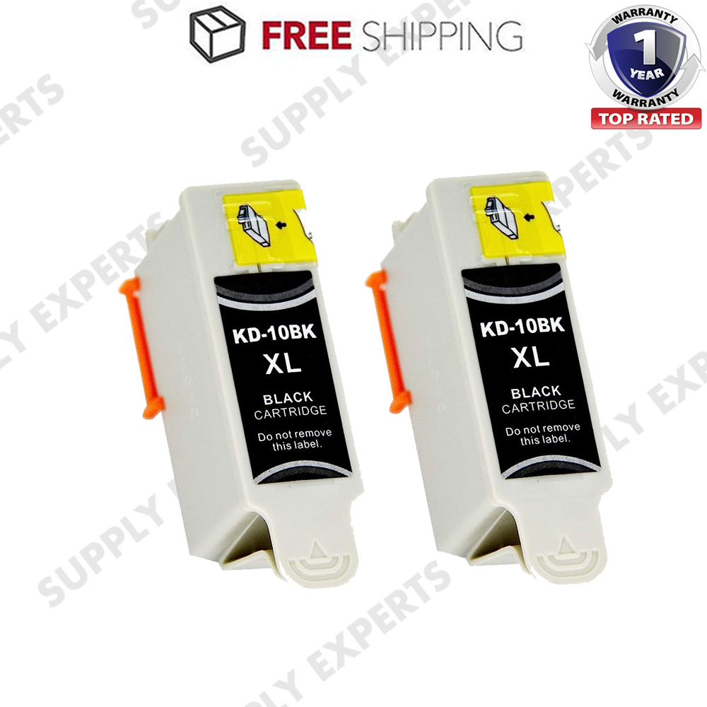 2 PK 10XL 10 XL Black Ink Cartridge For Kodak EasyShare 5100 5300 5500 ...
