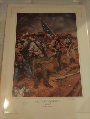 Rick Reeves Signed "Army Of Tennessee" Civil War Print 199/550 COA ...