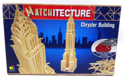 Matchitecture Model Art Craft Chrysler Building Kit Wood Construction ...