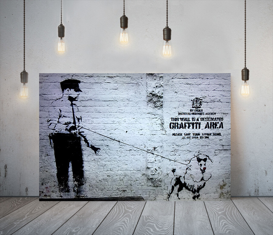 Banksy Graffiti Wall Mural