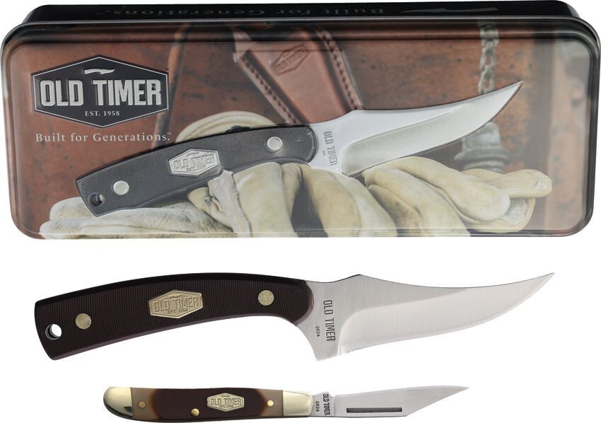 SCHRADE - OLD TIMER LIMITED EDITION COMBO GIFT SET + GIFT TIN - FREE ...