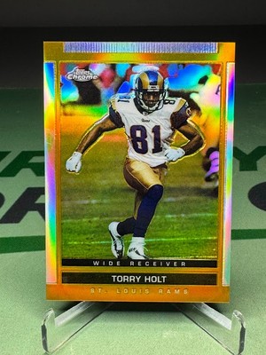 2003 Topps Draft Picks & Prospects Torry Holt Chrome Gold Refractor ...