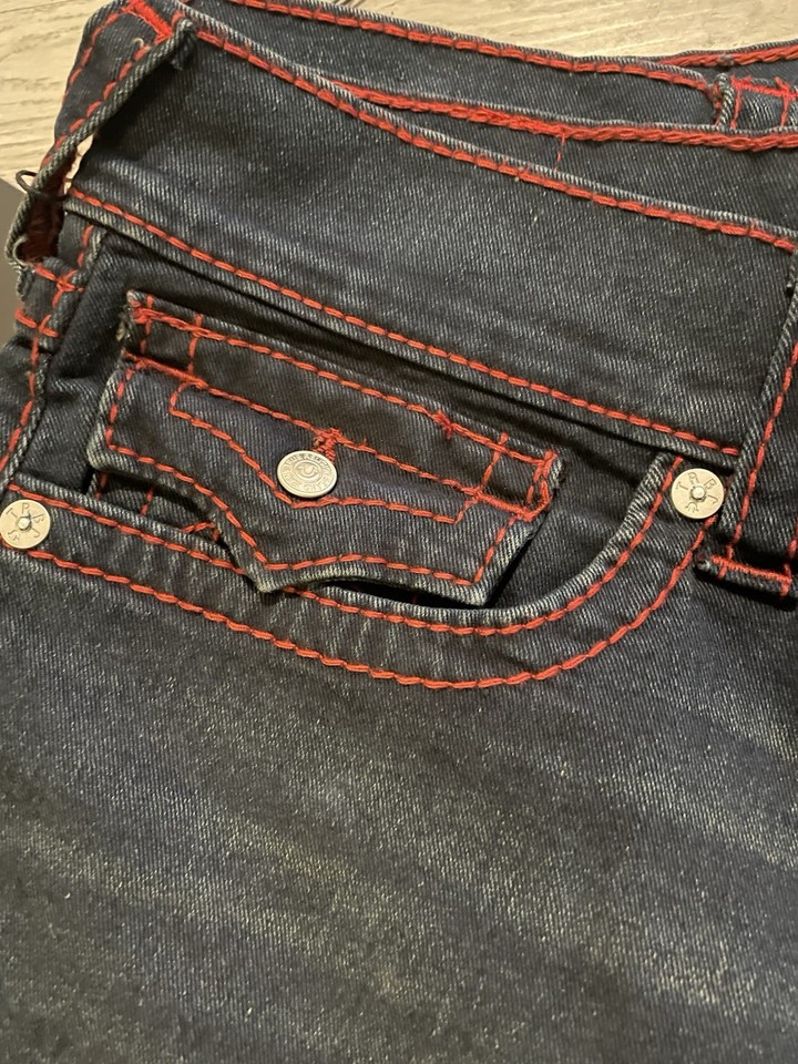 NWTs True Religion Geno BigT FLAP RelaxedSlim Jeans Mens 33/34x32 2 ...