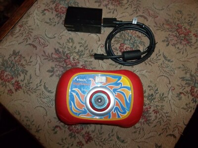 RARE Vtech Kidizoom 1069 Camera Red & Blue w/ Flames 2X LOOK! | eBay