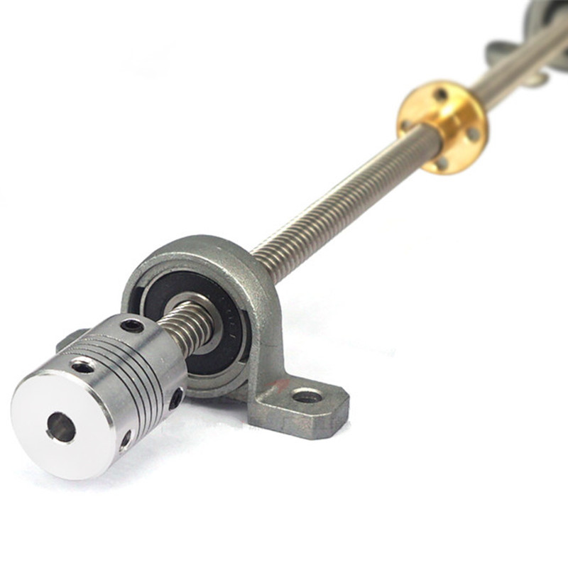 T8 Lead Screw lead 2mm/8mm length 100-1200mm trapezoidal spindle screw ...