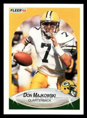 1990 FLEER NFL Football Trading Card #175 😎 DON MAJKOWSKI, Green Bay ...