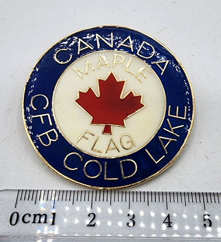 Canada Maple Flag Cold Lake Alberta Large 5cm Military CF Lapel Pin | eBay