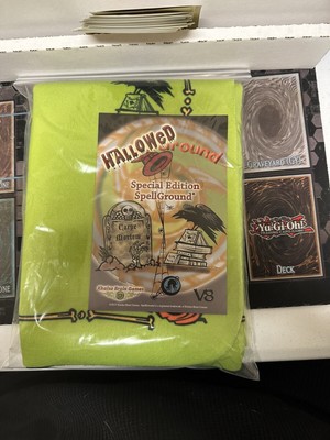 Spellground Playmat Hallowed Ground V8 Green 2023 UNSTITCHED NEW | eBay