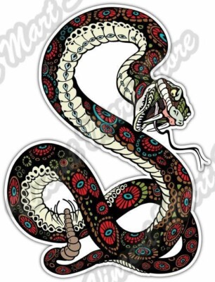 Rattlesnake Snake Reptile Venom Car Bumper Window Vinyl Sticker Decal 3 ...