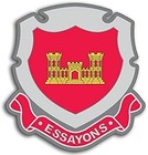 3x4 inch Corps of Engineers ESSAYONS Crest Shaped Sticker (Engineer ...