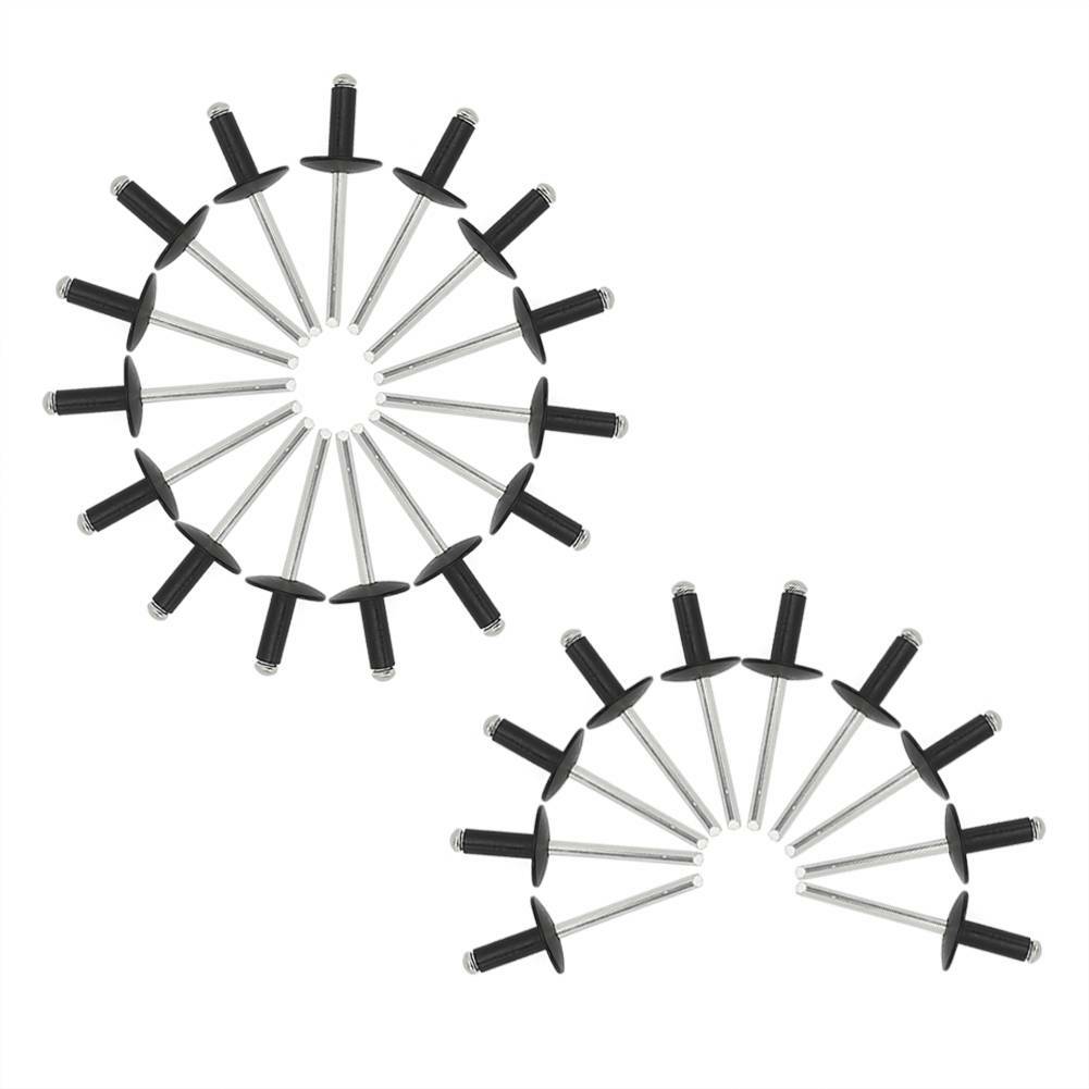 50 PACK For SKI-DOO 3/16 ALUMINUM HEAD STEEL POP RIVET FLANGE 293150104 ...