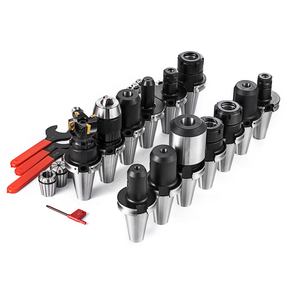Collet Set CAT40 ER32 ER16 Face Mill Holder Spring Steel Chuck Collet ...