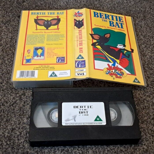 BERTIE THE BAT NARRATED BY BERNARD CRIBBINS PAL VHS VIDEO KIDS CHILDREN ...
