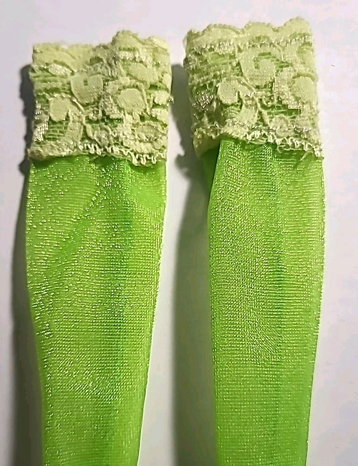 1 PAIR LIME SHIMMER STOCKING FOR 16" TONNER TYLER Fashion Doll ...
