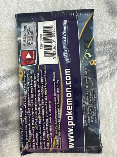 Pokemon XY Ancient Origins Art Set - 4 Unweighed Booster Packs New ...