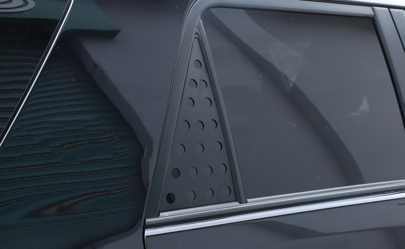 Black C-pillar Triangular Window Glass Plate Trim Accessories For ...