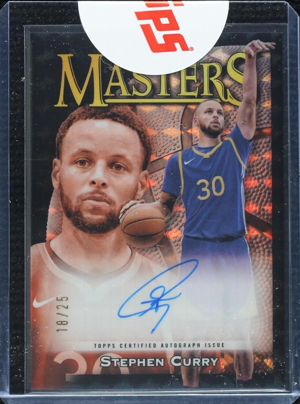 2023-24 Topps Finest - Masters Autographs Stephen Curry #MA-SC Black ...