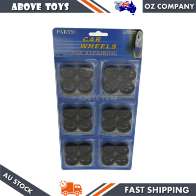 DDA 1:24 Scale Black Wheels Set 6 Styles Choices Suitable For 1:24 ...