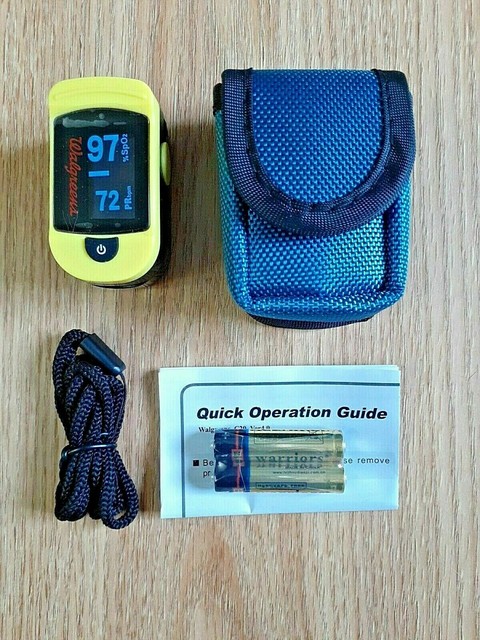 Walgreens Pulse Oximeter ChoiceMMed Portable Fingertip Pulse Rate ...