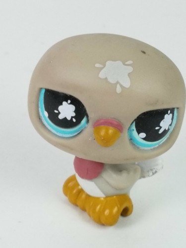 Littlest Pet Shop LPS #812 Gray Messiest Pigeon Dove With Blue Eyes | eBay