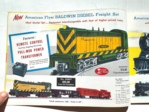 1956 Gilbert American Flyer Model Train Catalog- Great Condition- Nice ...