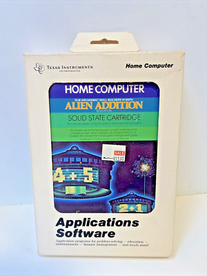 TI-99/4A Alien Addition Texas Instruments Computer Video Game CIB FREE ...