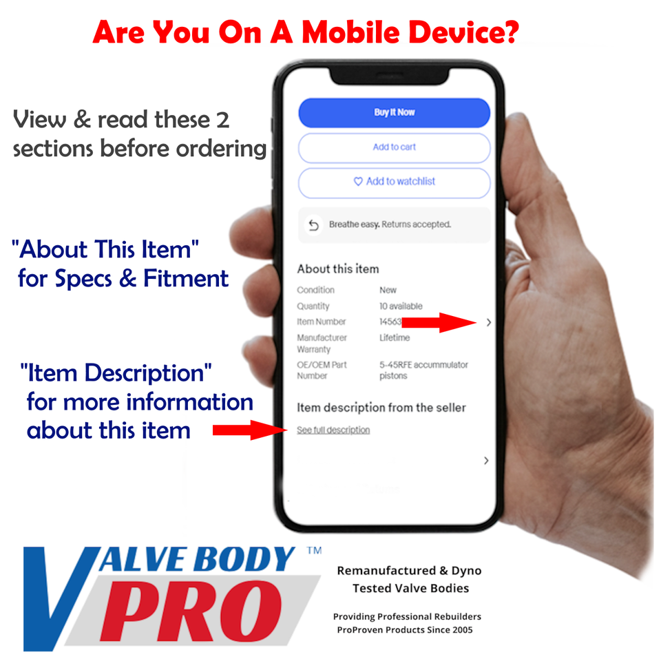 6L80 6L90 Transgo Valve Body Kits OE Separator Plate TORLON Check Balls ...