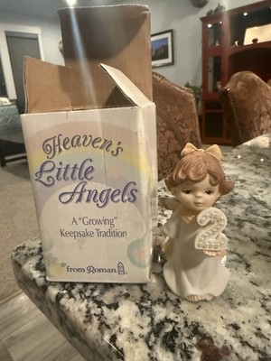 Roman Heaven's Little Angels Resin Angel Figurine year 2 w/Box | eBay