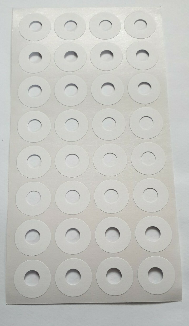 White ring Hole Page Reinforcers Self Adhesive Stickers Home Office ...