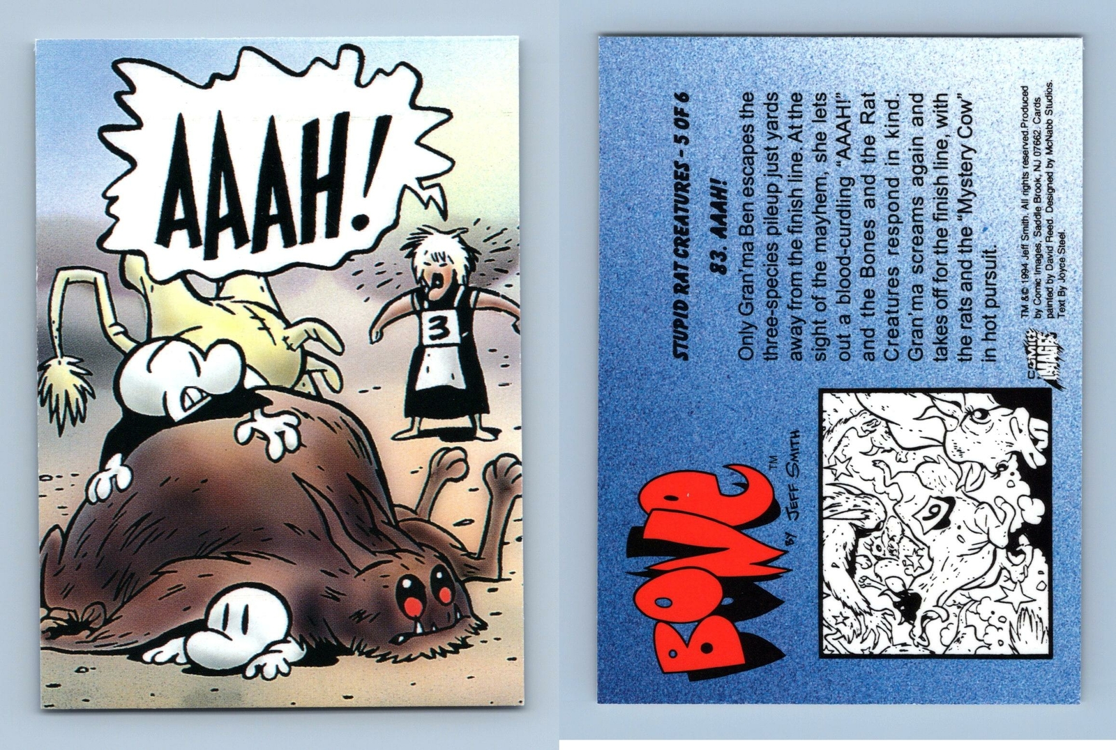 AAAH! #83 Bone By Jeff Smith 1994 Comic Images Trading Card | eBay