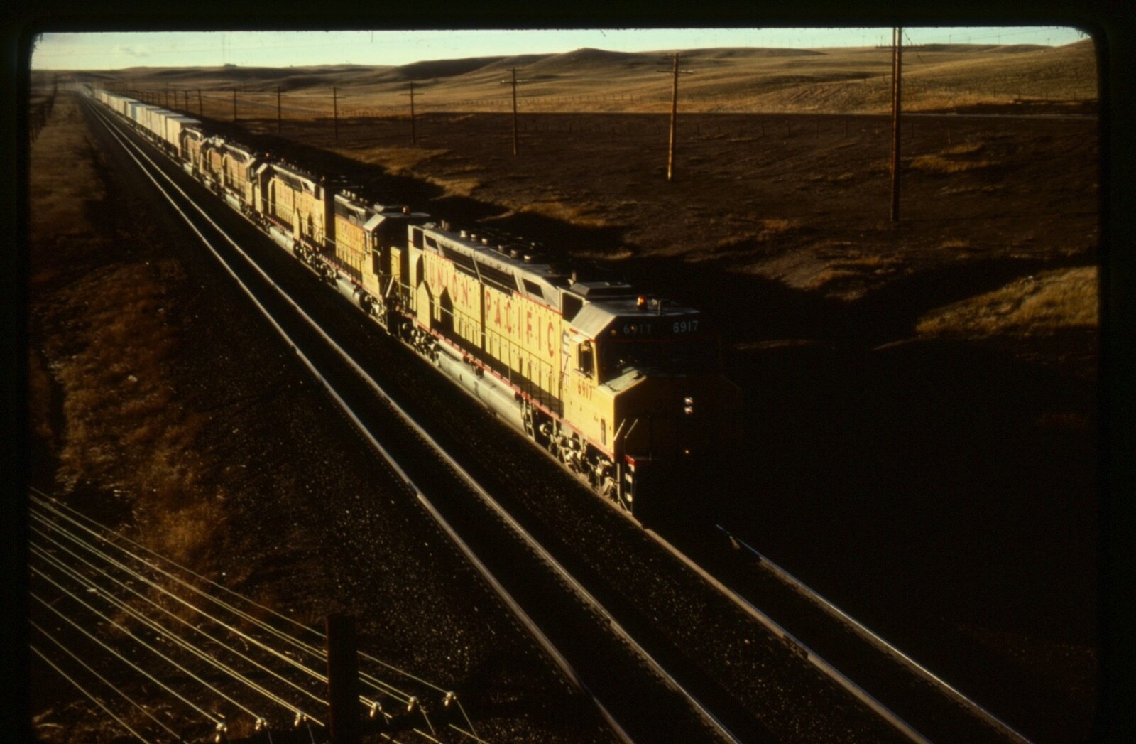 Railroad Slide - Union Pacific #6917 DD40 Locomotive 1977 Boris Wyoming ...