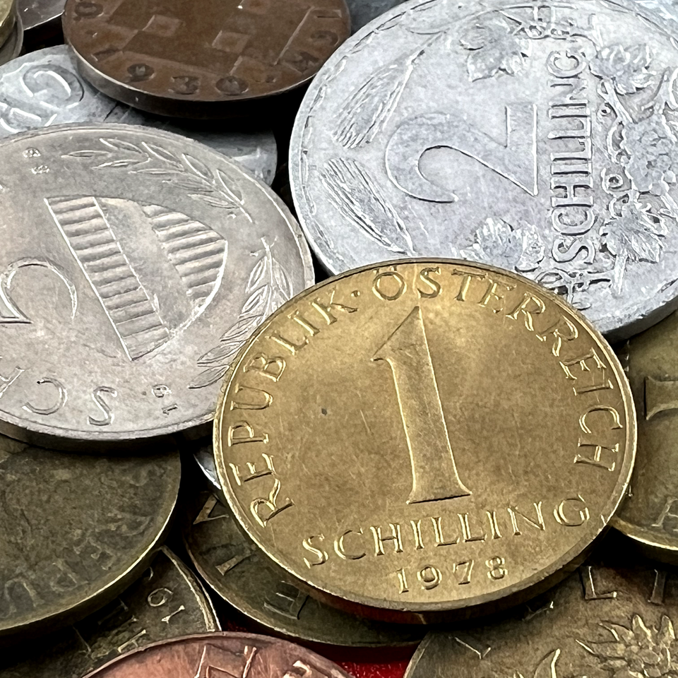 Austria Coins in Bulk: Lot of 750 Random Austrian Coins 🇦🇹 Free ...