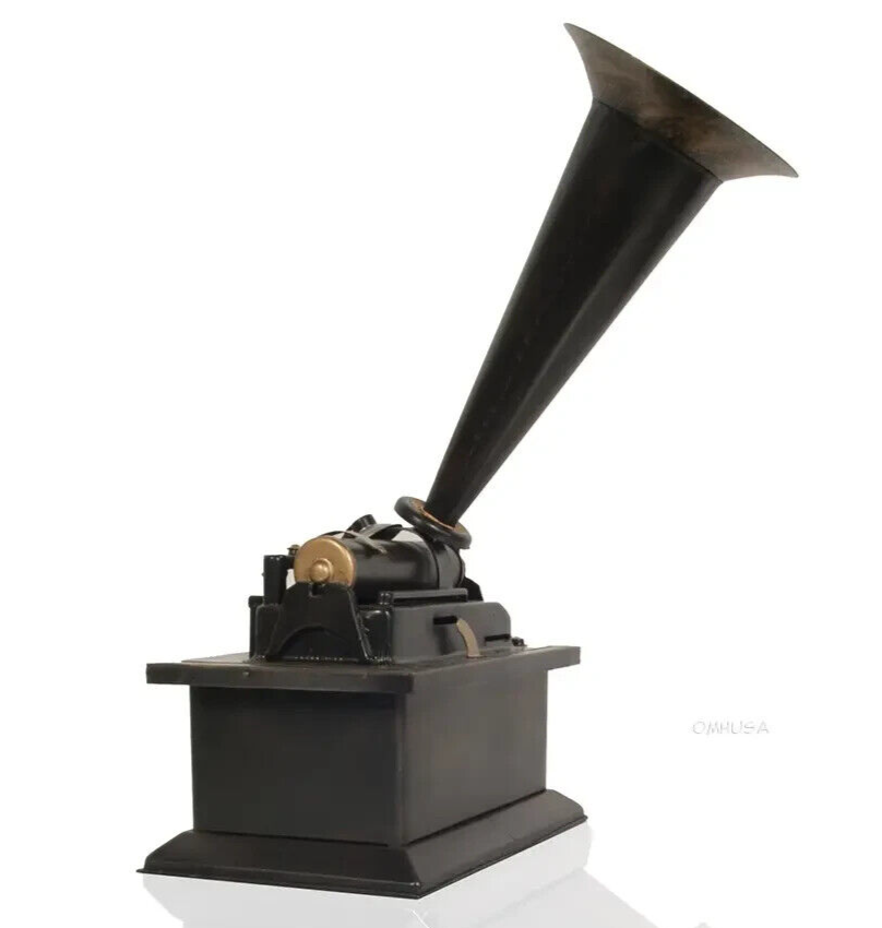 Edison Phonograph 1901 Standard Model A Metal Model 17" Figurine Home ...