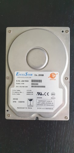 Disque dur ExcelStor 3.5" J120 IDE 20GB | eBay