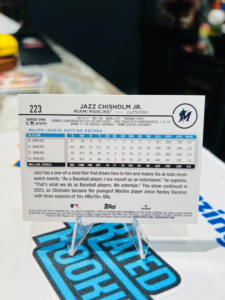 2024 Topps ASG HOLO Foil SP JAZZ CHISHOLM JR. NEW YORK YANKEES #223 | eBay