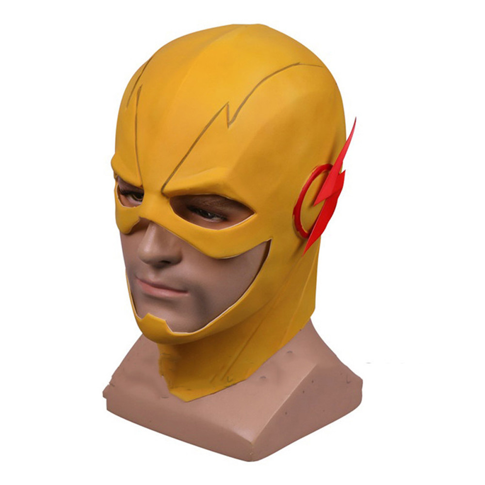 Halloween Cosplay The Reverse Flash Latex Mask Super Hero Party Prop ...