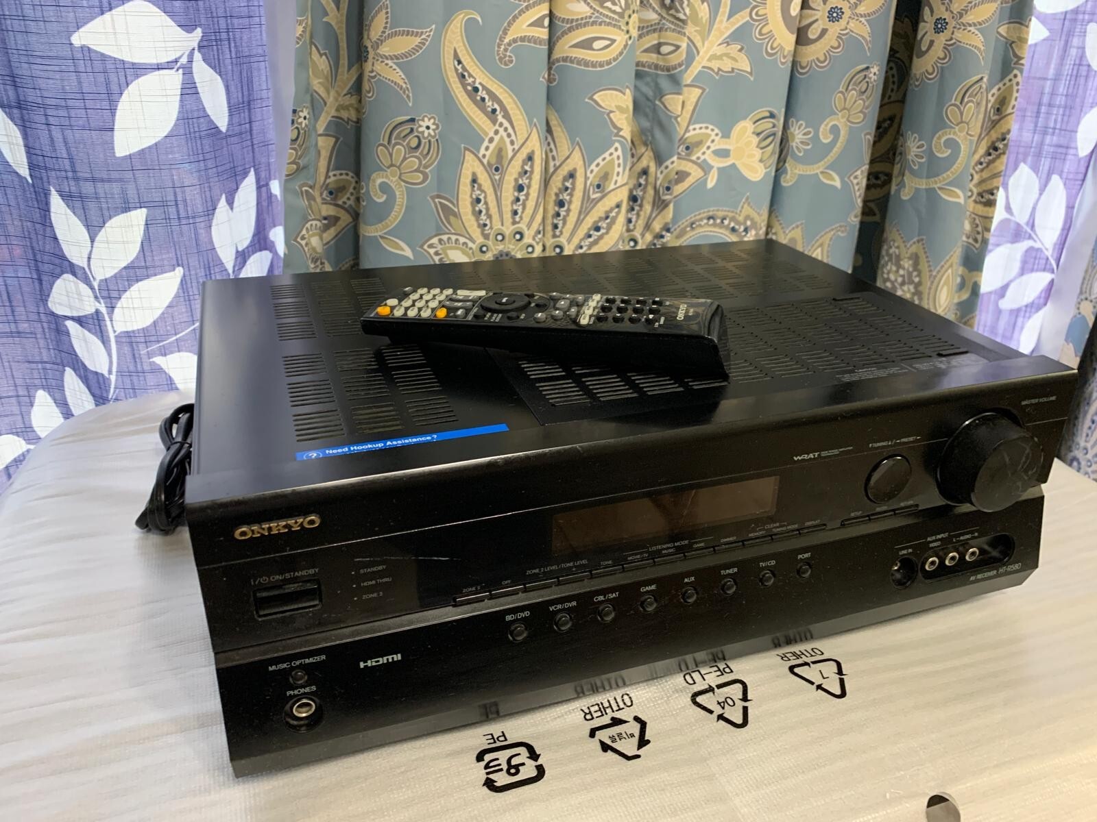 Onkyo 7.2 HDMI AV Receiver Powerful Home Theater HT-R580 | eBay