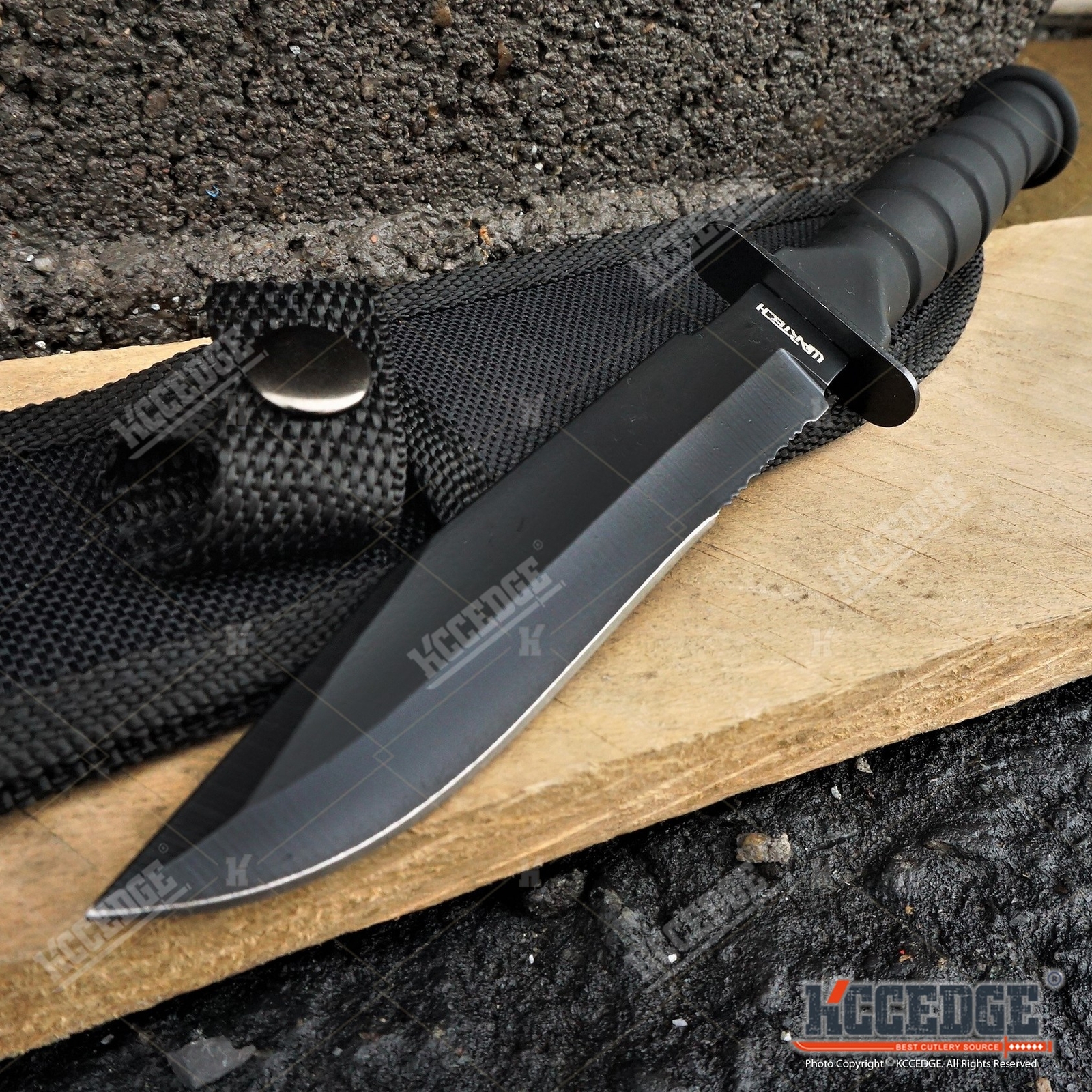 7.5" MINI Military Combat Survival Knife Camping Hunting Knife Fixed ...