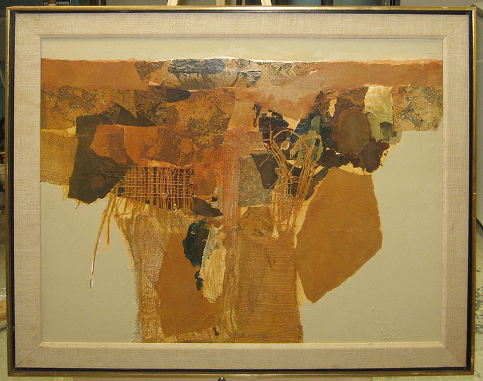 James Grabowski '80s Abstract Mixed Media Collage Listed Connecticut ...