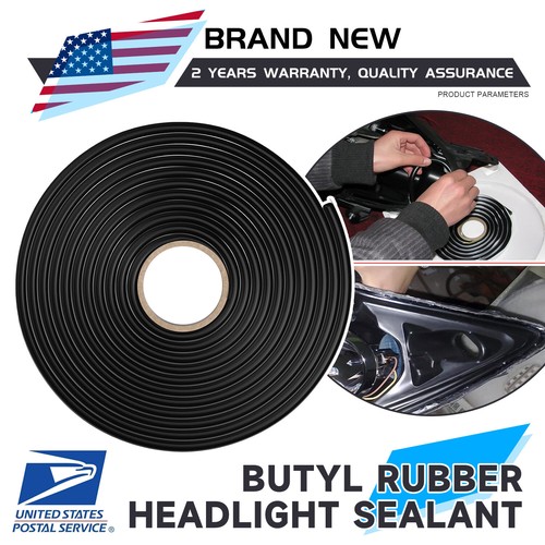 8M Butyl Tape Rubber Glue Sealant Retrofit Reseal Strip Roll Headlight ...