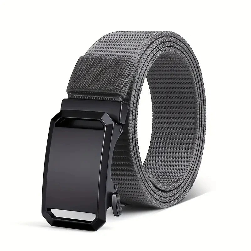47.2" Mens Ratchet Belt Nylon Web Belts for with Automatic Slide Buckle ...