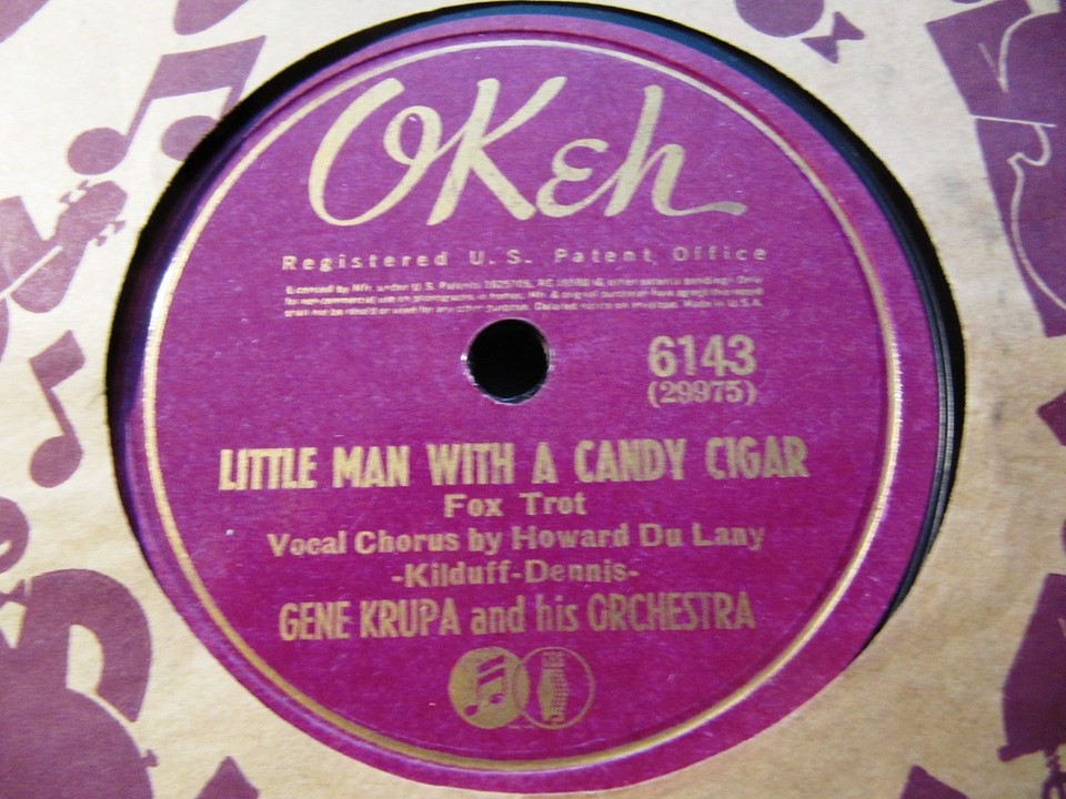 1941 GENE KRUPA Orch Little Man with a CANDY CIGAR / The Things I love ...